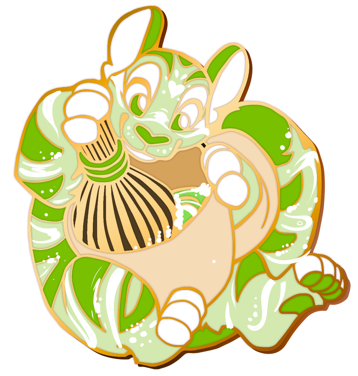 Matcha Tiger (Latte) Hard Enamel Pin – Sushi Tomodachi
