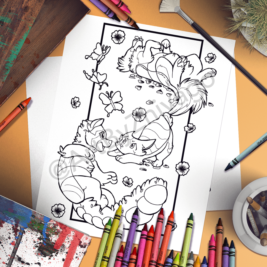 Coloring Pages – Tagged "Character_Unagi Tanuki" – Sushi Tomodachi